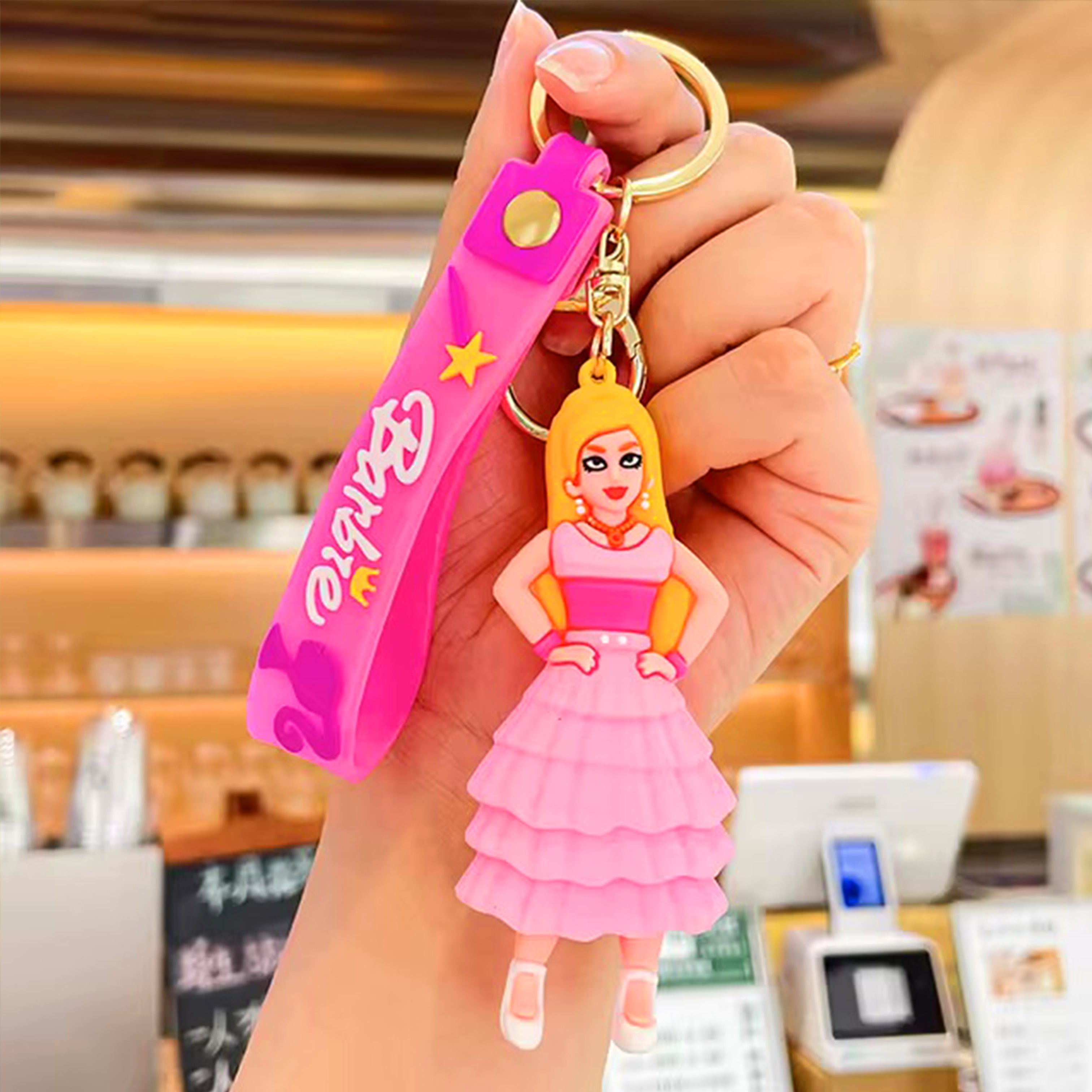 Mini Barbie Rubber Characters Keychain Doll – Mian Mart