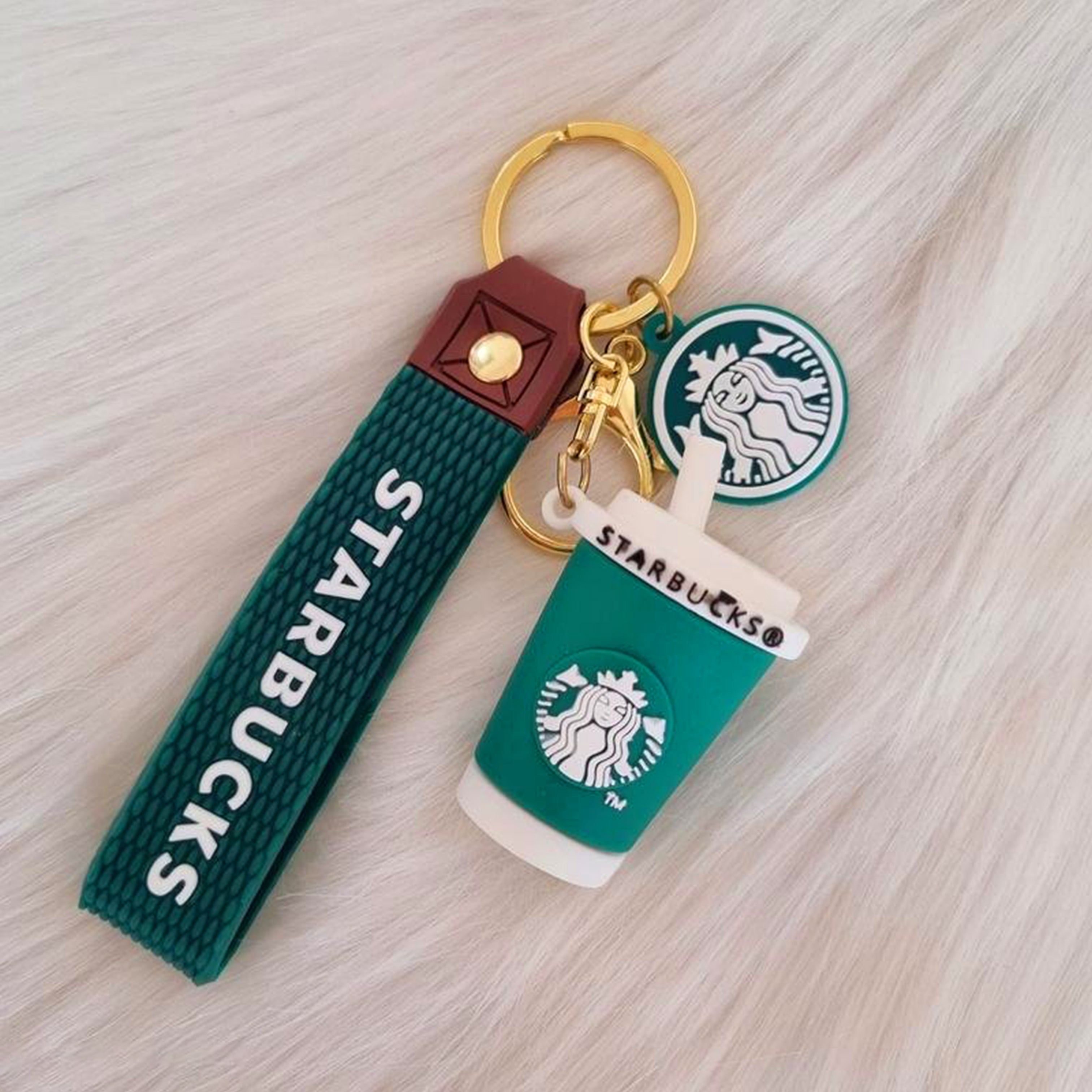 Starbucks Rubber Coffee Cup Keychain – Mian Mart